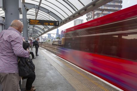 Docklands Light Railway Train Dlr Station Editorial Stock Photo - Stock ...