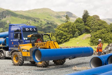 Lorry Delivering Hydro Pipes New Rydal Editorial Stock Photo - Stock ...