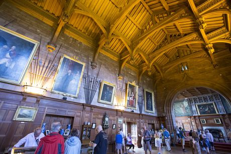 Vaulted Wooden Ceiling Great Hall Bamburgh Editorial Stock Photo ...