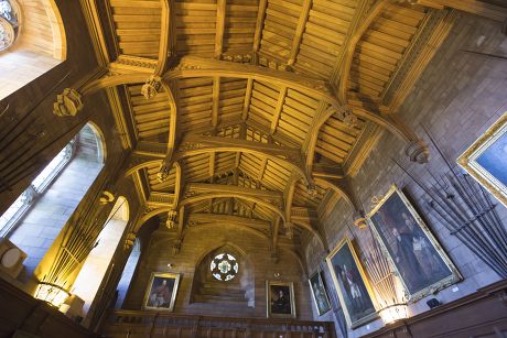 Vaulted Wooden Ceiling Great Hall Bamburgh Editorial Stock Photo ...