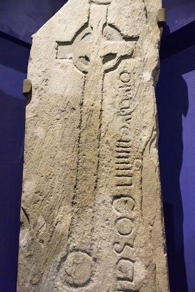 Ancient Preserved Grave Slabs Iona Abbey Editorial Stock Photo - Stock ...