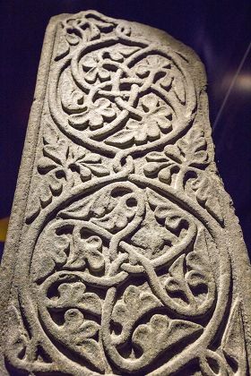 Ancient Preserved Grave Slabs Iona Abbey Editorial Stock Photo - Stock ...