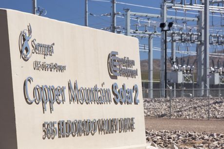 Copper Mountain Solar 2 Project 150megawatt Editorial Stock Photo ...
