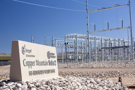 Copper Mountain Solar 2 Project 150megawatt Editorial Stock Photo ...