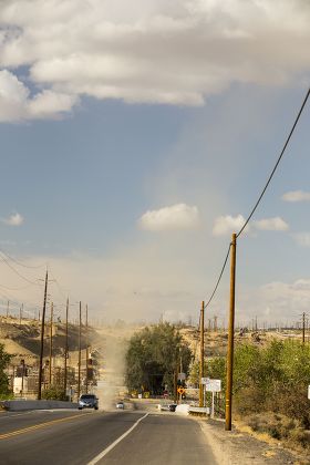 Dust Devil Blows Through Kern River Editorial Stock Photo - Stock Image ...