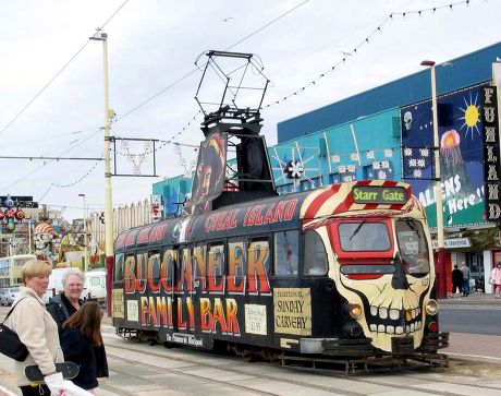 Blackpool Tram Golden Mile Editorial Stock Photo - Stock Image ...