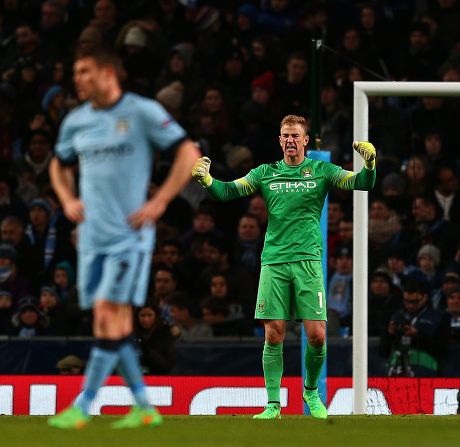 Joe Hart Manchester City Shouts Frustration Editorial Stock Photo ...