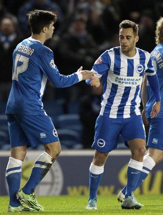 Brighton Hove Albions Sam Baldock Celebrates Editorial Stock Photo ...