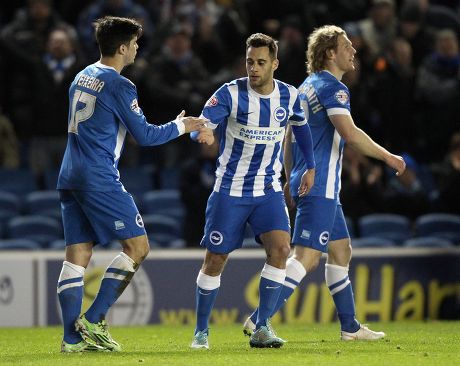 Brighton Hove Albions Sam Baldock Celebrates Editorial Stock Photo ...
