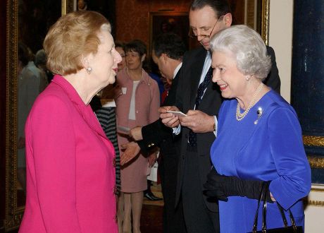 Baroness Margaret Thatcher Queen Elizabeth Ii Editorial Stock Photo ...