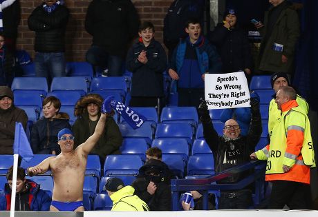 Everton Fan Wearing Speedos Editorial Stock Photo - Stock Image ...