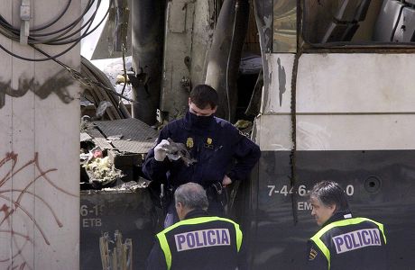 Bombed Wreckage Commuter Train Atocha Railway Editorial Stock Photo ...