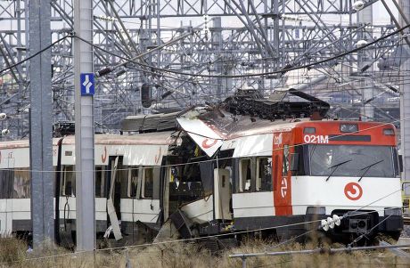 Bombed Wreckage Commuter Train Atocha Railway Editorial Stock Photo ...