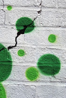 Green Dots Graffiti Editorial Stock Photo - Stock Image | Shutterstock