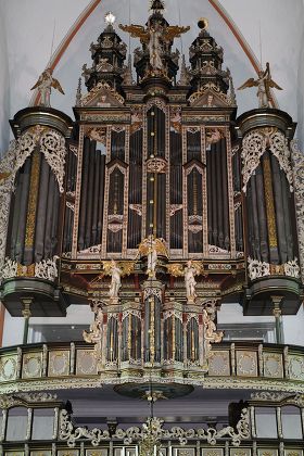Large Baroque Organ St Johannis Church Editorial Stock Photo - Stock ...