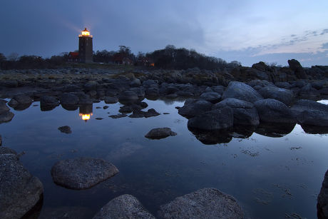 Svaneke Lighthouse Bornholm Denmark Europe Editorial Stock Photo ...