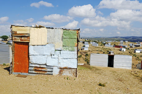 Temporary Corrugated Iron Huts Without Water Editorial Stock Photo ...