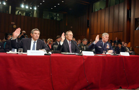 Paul Wolfowitz Donald H Rumsfeld General Editorial Stock Photo - Stock ...