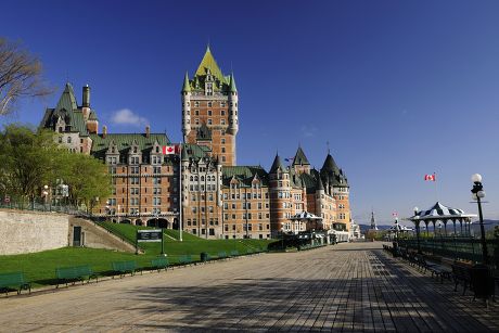 Chateau Frontenac Castle Historic Old Town Editorial Stock Photo ...