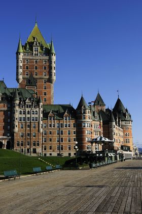 Chateau Frontenac Castle Historic Old Town Editorial Stock Photo ...