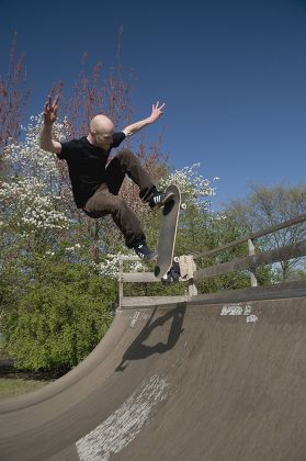 Model Released Skateboarder Jumping Top Halfpipe Editorial Stock Photo ...