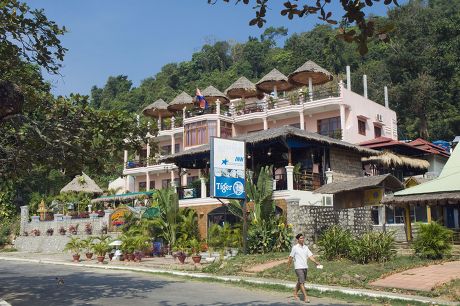 Hotel On Kep Beach Seaside Resort Editorial Stock Photo - Stock Image ...