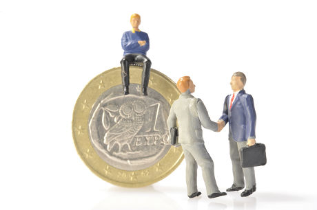 Figures Greek Euro Coin Symbolic Image Editorial Stock Photo - Stock ...