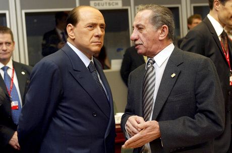 Silvio Berlusconi Tassos Papadopoulos Editorial Stock Photo - Stock ...