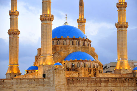 Dome Minarets Khatem Alanbiyaa Mosque Beirut Editorial Stock Photo ...
