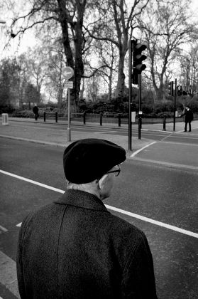 Old Man Crossing Road Near Hyde Editorial Stock Photo - Stock Image ...