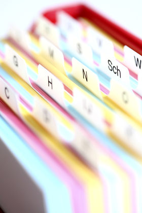 File Box Index Cards Alphabetical Order Editorial Stock Photo - Stock ...