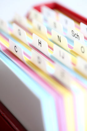 File Box Index Cards Alphabetical Order Editorial Stock Photo - Stock ...
