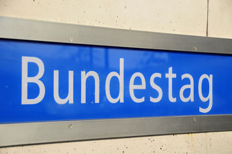 Sign Subway Station German Bundestag Berlin Editorial Stock Photo ...