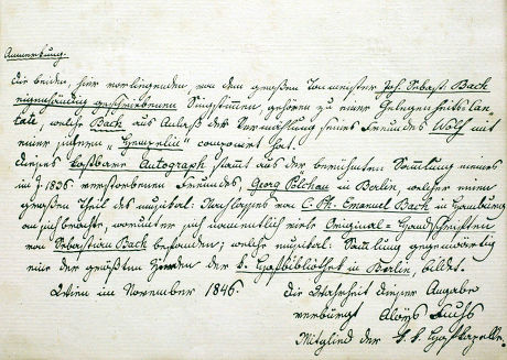 Bach Cantata Manuscript Score Editorial Stock Photo - Stock Image ...