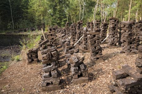 Peat Digging Inoperative Only Demonstration Purposes Editorial Stock ...