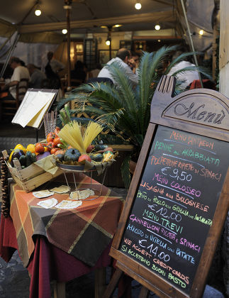 Tourist Menu Restaurant Rome Lazio Italy Editorial Stock Photo - Stock ...