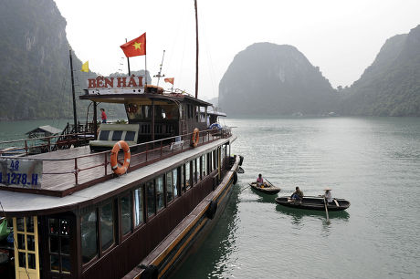 Ship Rowing Boats Halong Bay Vinh Editorial Stock Photo - Stock Image ...