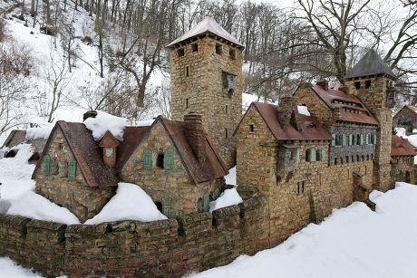 Large Outdoor Model Lauenburg Castle Snow Editorial Stock Photo - Stock ...