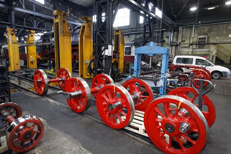 Wheel Axles Historic Steam Locomotive Workshop Editorial Stock Photo ...