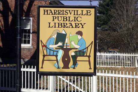 Public Library Sign Harrisville New Hampshire Editorial Stock Photo ...