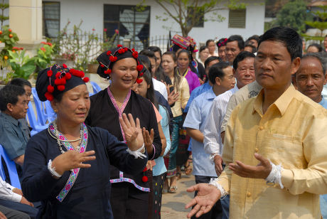 Pi Mai Lao New Year Lamvong Editorial Stock Photo - Stock Image ...