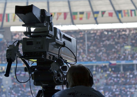 Cameraman Filming Sporting Event Olympic Stadium Editorial Stock Photo ...