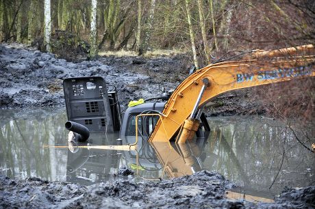 Digger Stuck Mud Editorial Stock Photo - Stock Image | Shutterstock