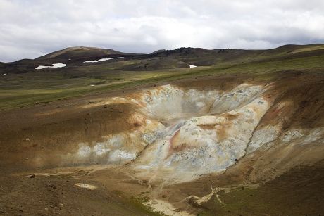 Steaming Sulfur Covered Mud Holes Burrows Editorial Stock Photo - Stock ...