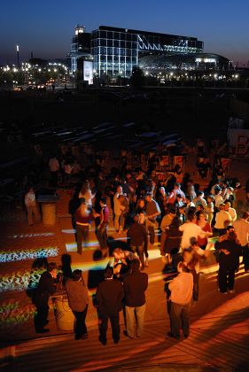 Bundespressestrand City Beach Salsa Event Beach Editorial Stock Photo ...