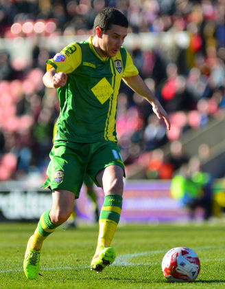 Notts Countys Liam Noble On Ball Editorial Stock Photo - Stock Image ...