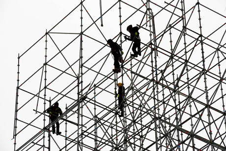 Scaffold Workers Editorial Stock Photo - Stock Image | Shutterstock