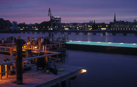 Badeschiff Bathing Ship Public Swimming Pool Editorial Stock Photo ...