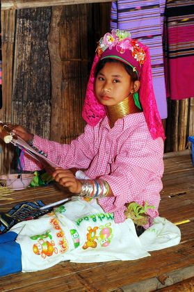 Woman Palong Tribe Wearing Rings Around Editorial Stock Photo - Stock ...