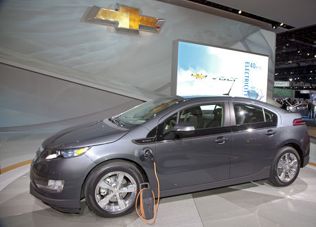 Chevrolet Volt Hybrid Plugin Electric Car Editorial Stock Photo - Stock ...